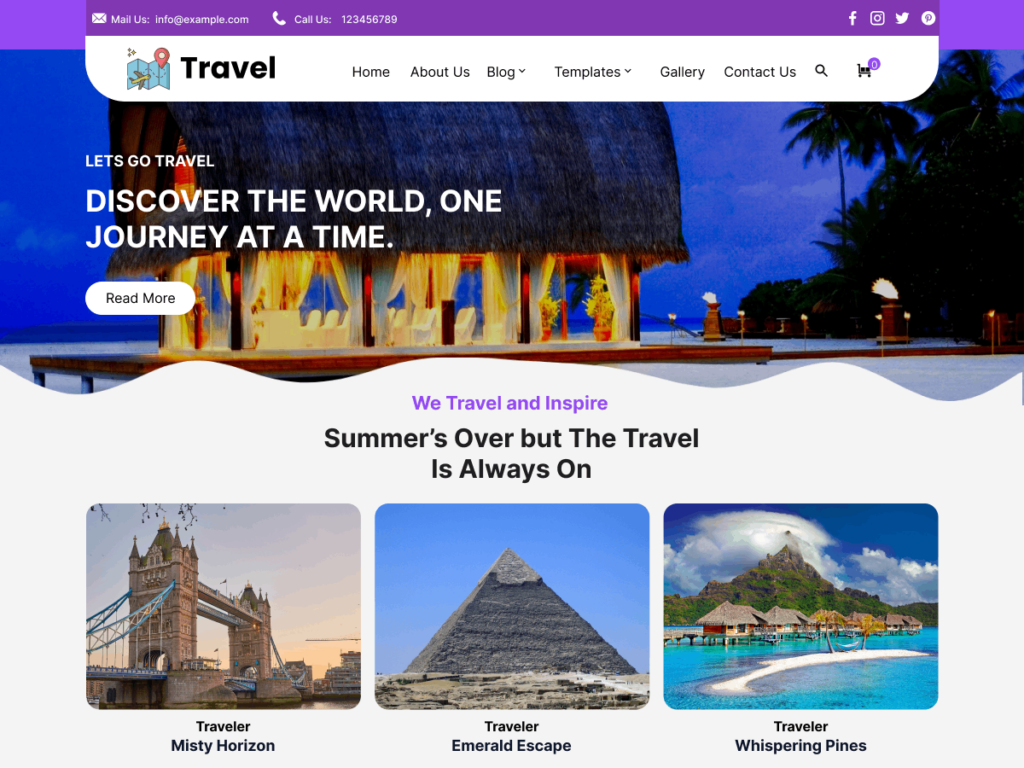 Tour WordPress Theme| Ignite Your Wanderlust, Roam Free