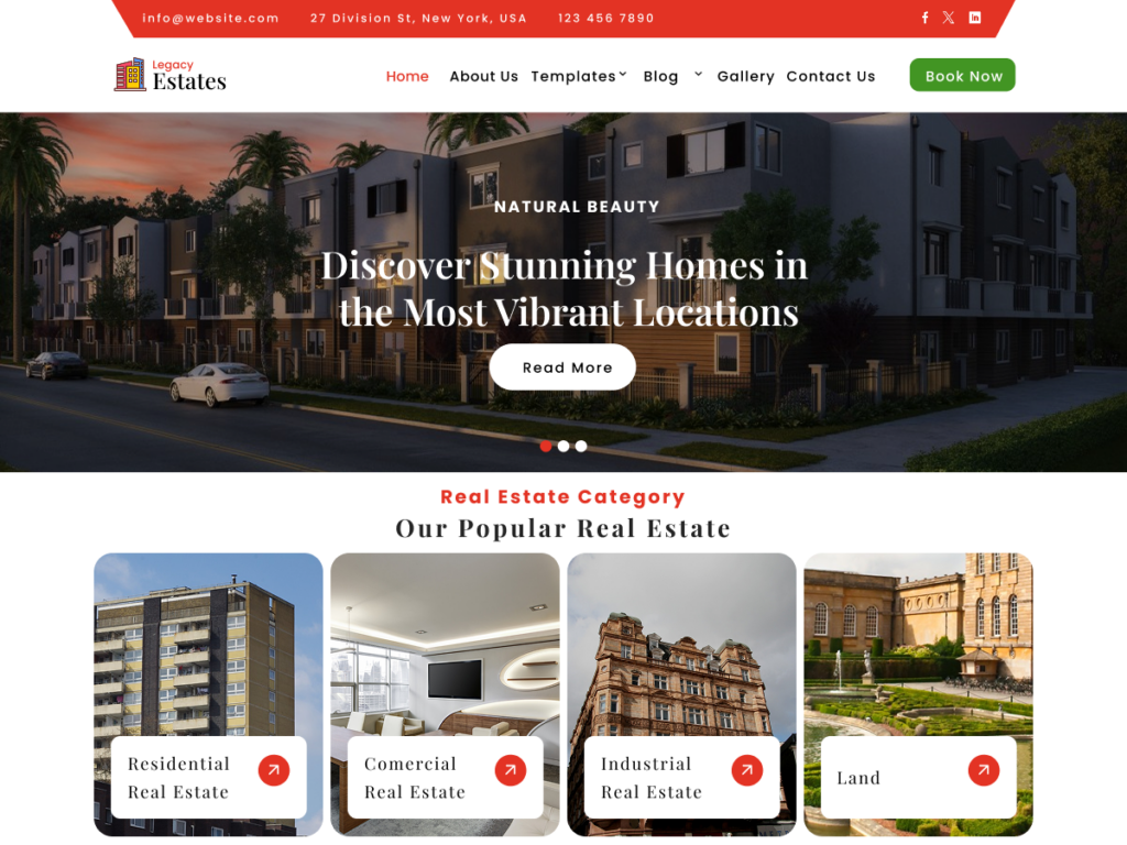 Estate WordPress Theme | Ideal For Real Estate Professional