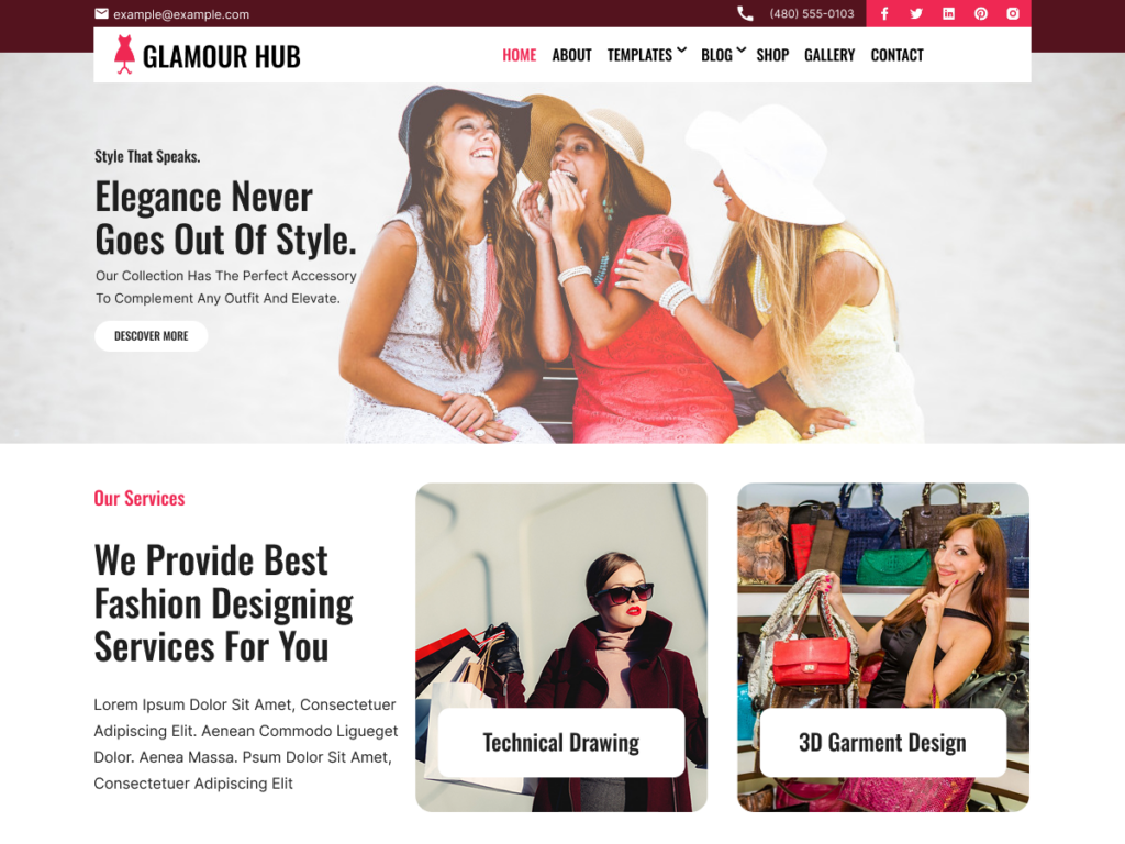 Fashion Wordpress Theme Trendy Stylish Responsive