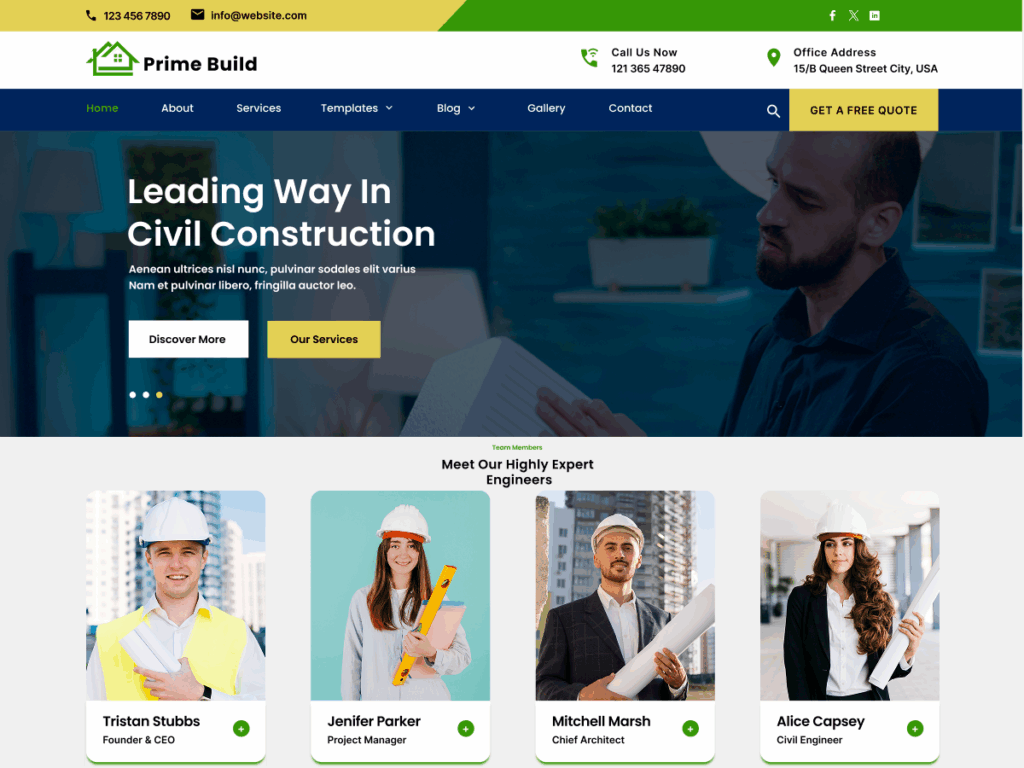 Construction WordPress Theme | For Builders & Contractors