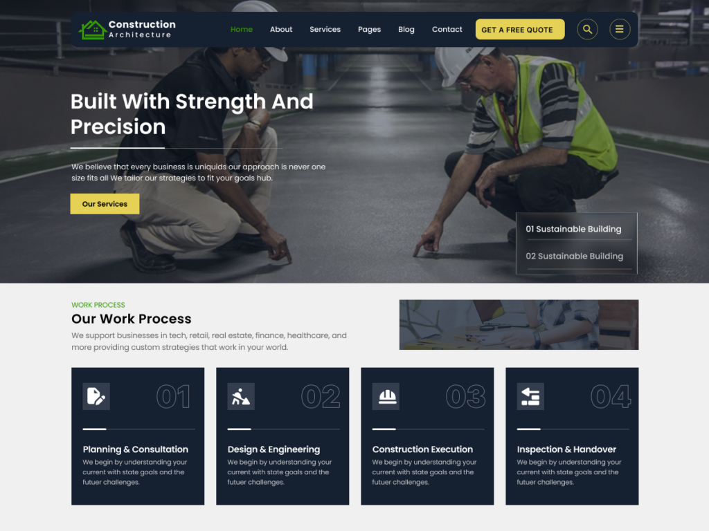 Construction WordPress Theme | For Builders & Contractors