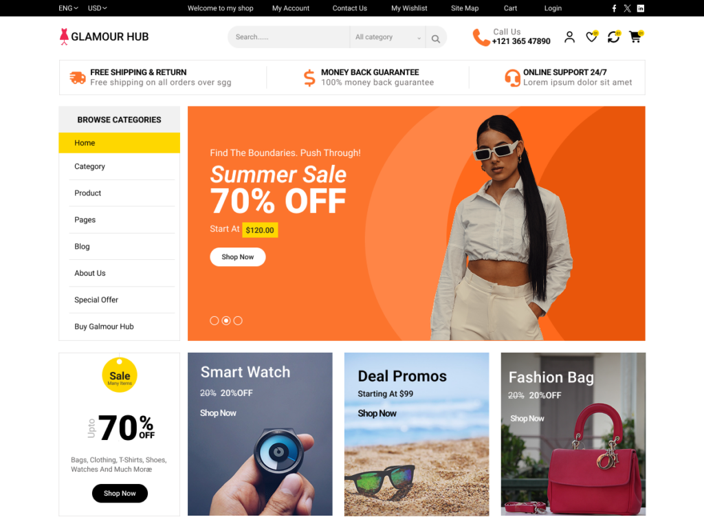 Elegant Ecommerce Gift WordPress Theme for Shops