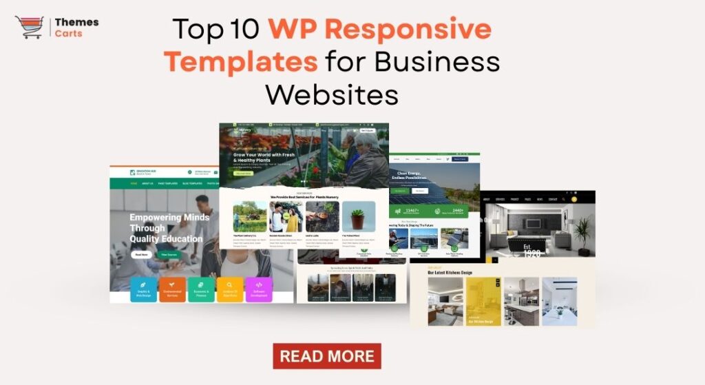 Top 10 Responsive WordPress Templates for Business Websites